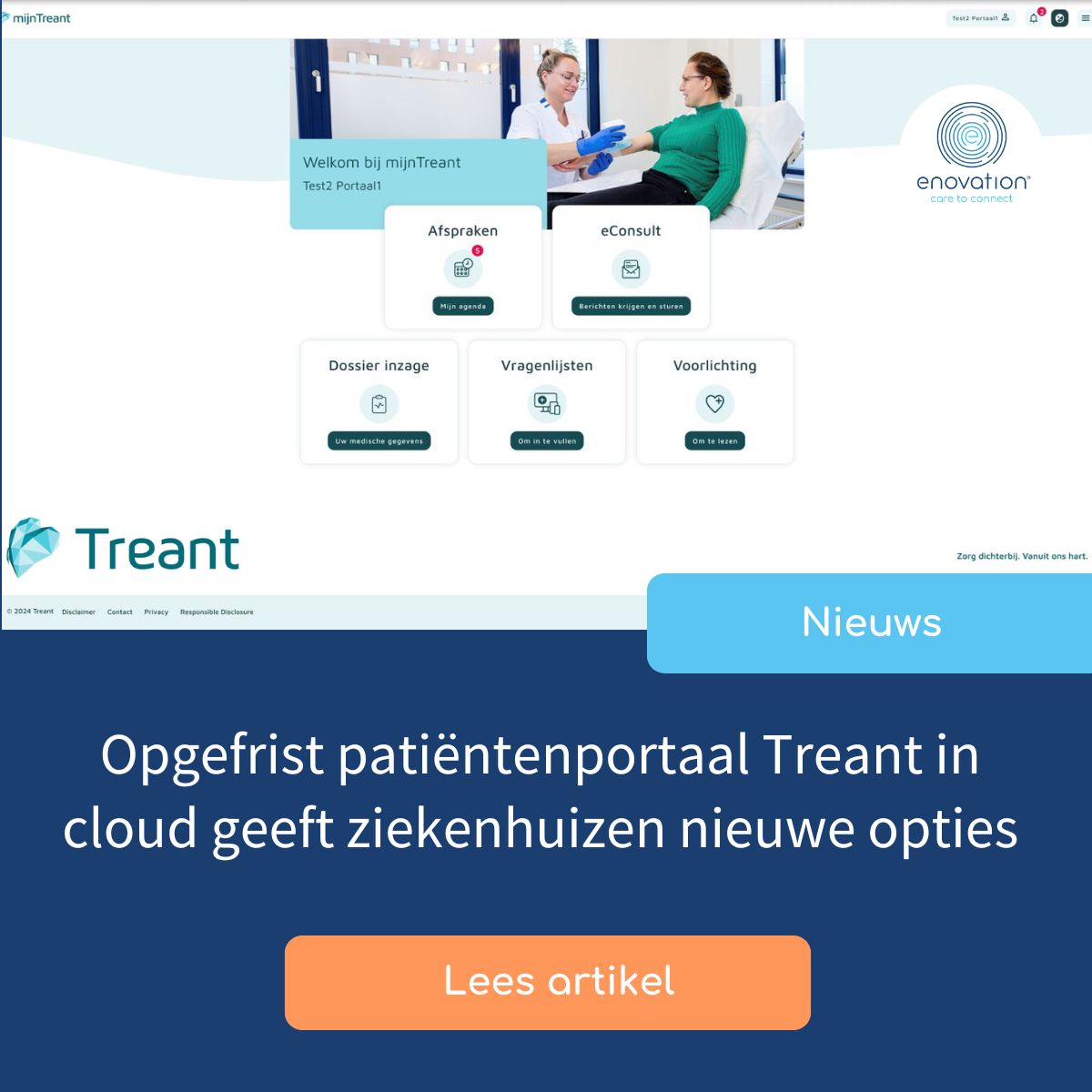 Verplaatsing patiëntportaal Treant naar cloud biedt nieuwe opties